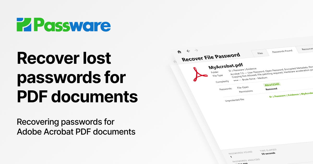 Passware - Fast Password Recovery and Decryption