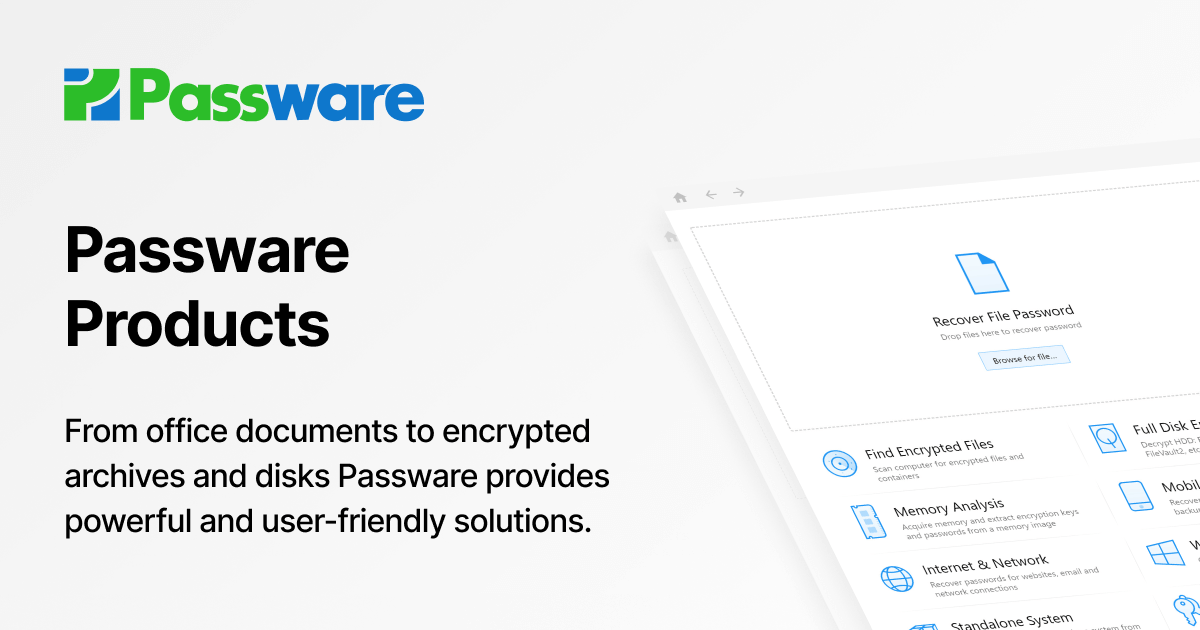 All Passware products